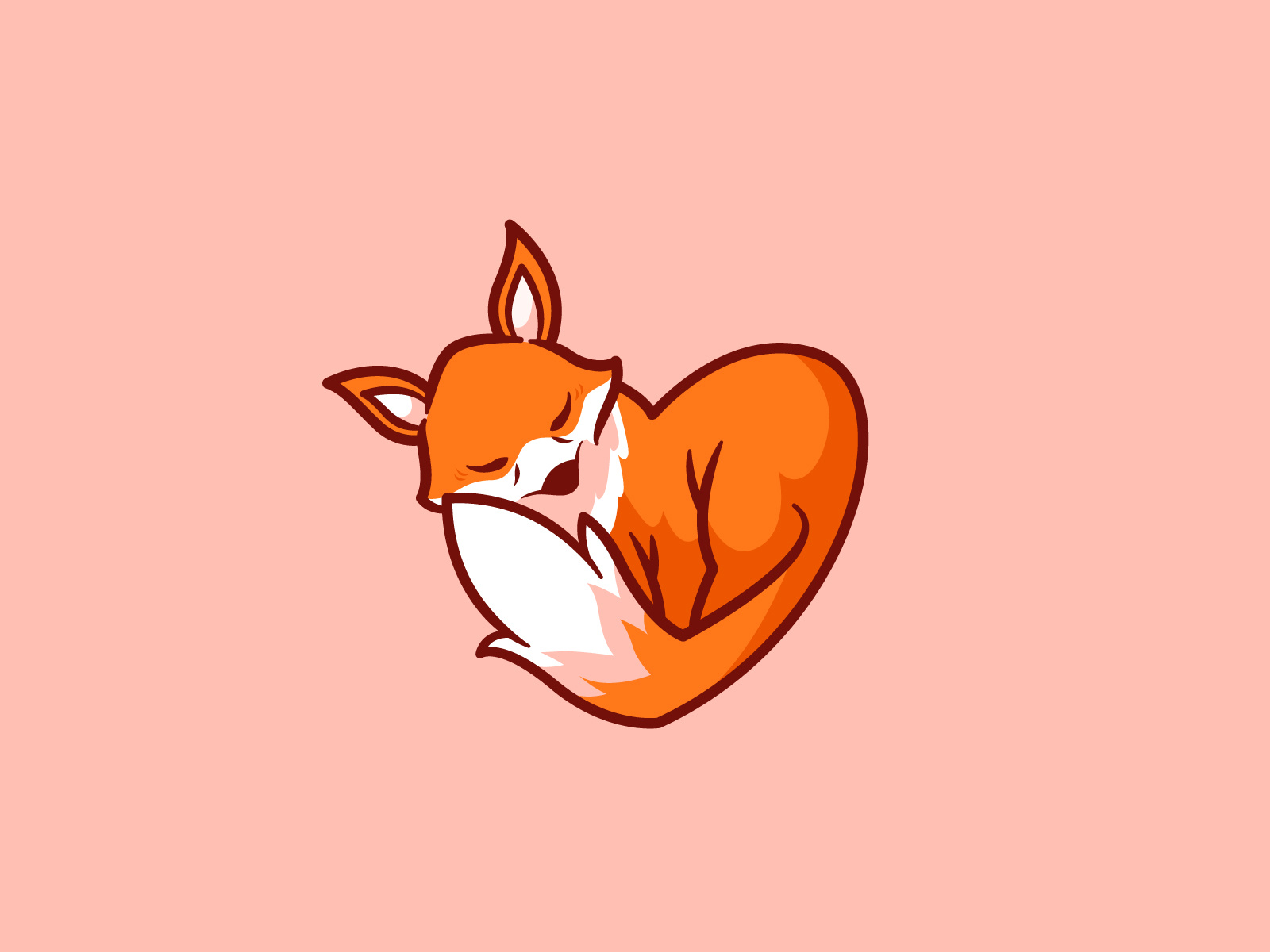 Love Fox Logo by Nur Akmal on Dribbble