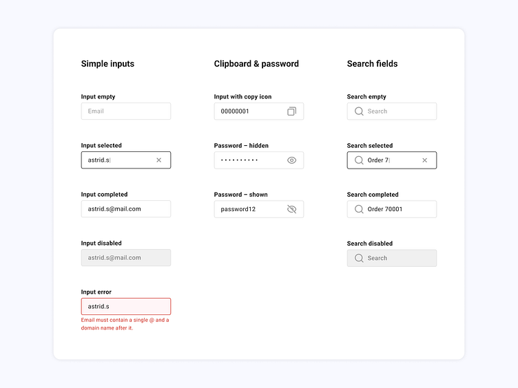UI elements – simple inputs and dropdowns by Niko V. on Dribbble UI elements – simple inputs and dropdowns by Niko V. on Dribbble