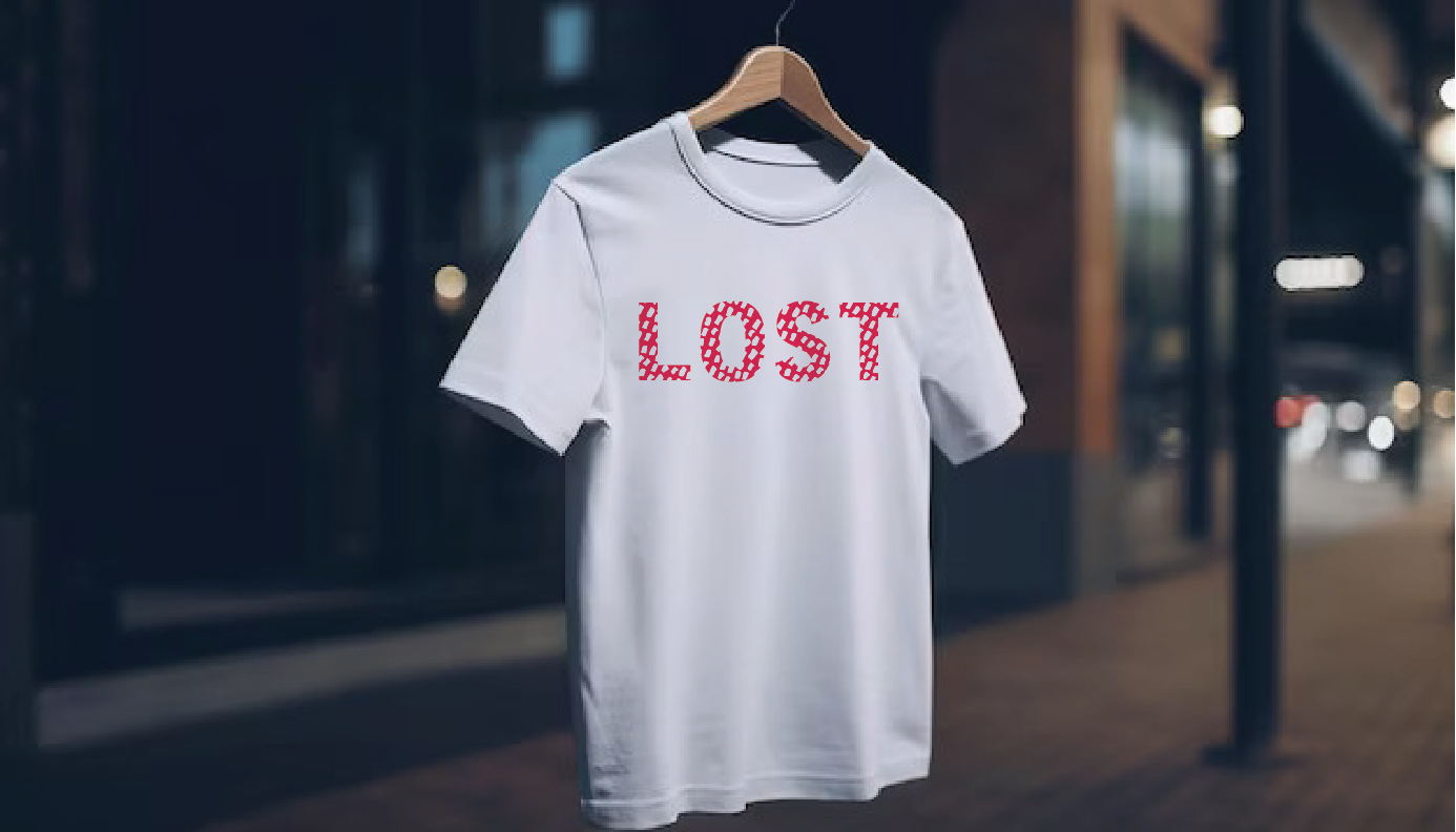 Minimalist Lost Typography T-design by Al Mahbub on Dribbble