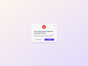 Confirmation popup by Tomas Rioboo on Dribbble