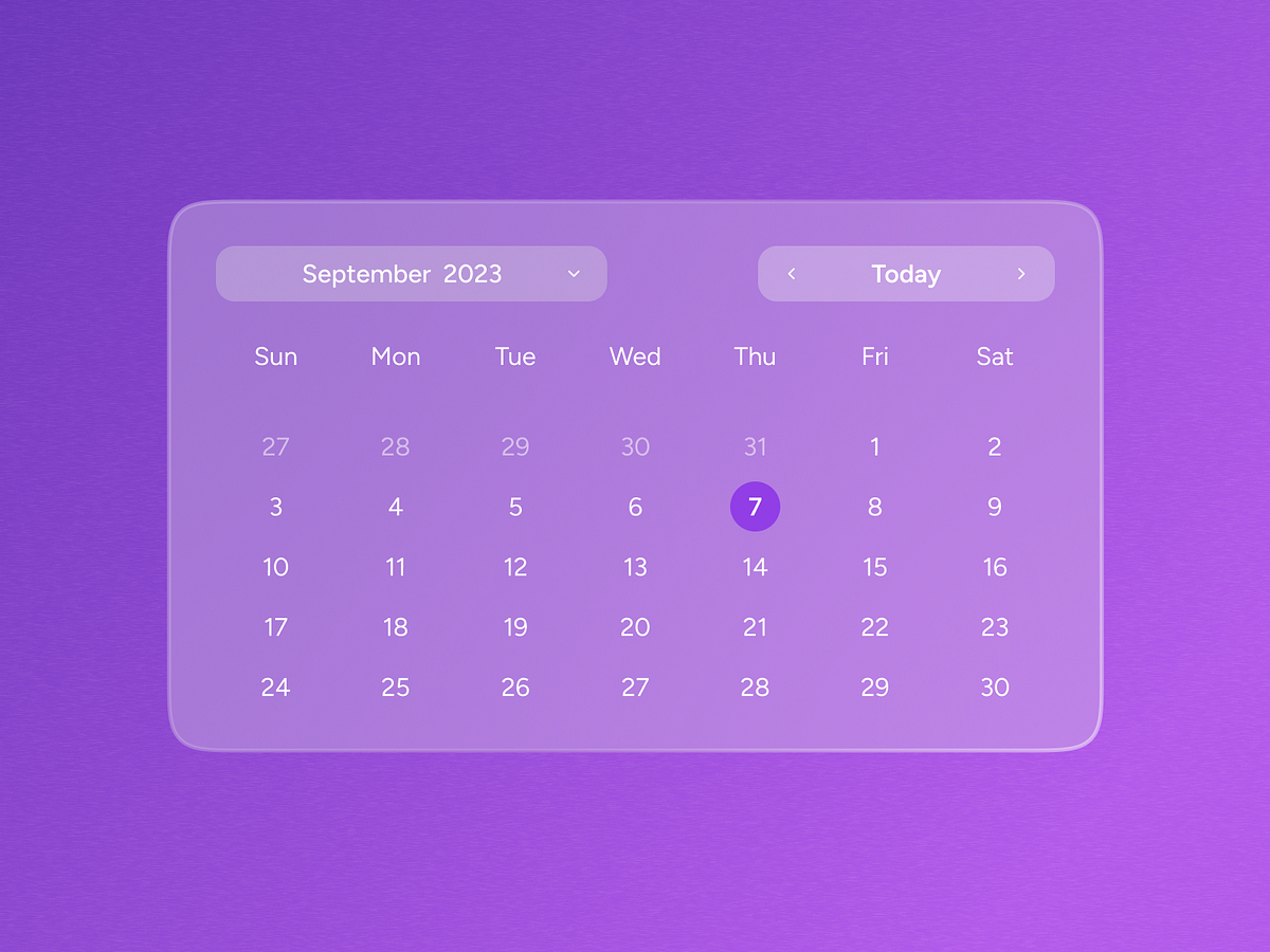 Date Picker For Apps Designs Themes Templates And Downloadable Graphic Elements On Dribbble 