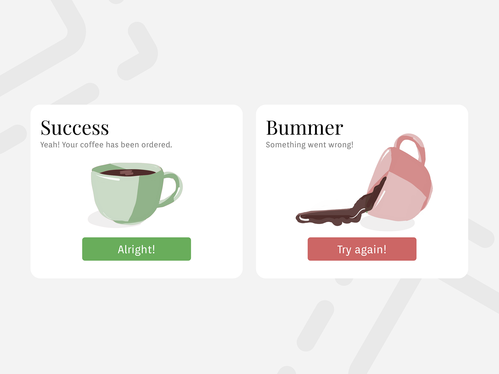 Success-error message by Aditi on Dribbble Success-error message by Aditi on Dribbble