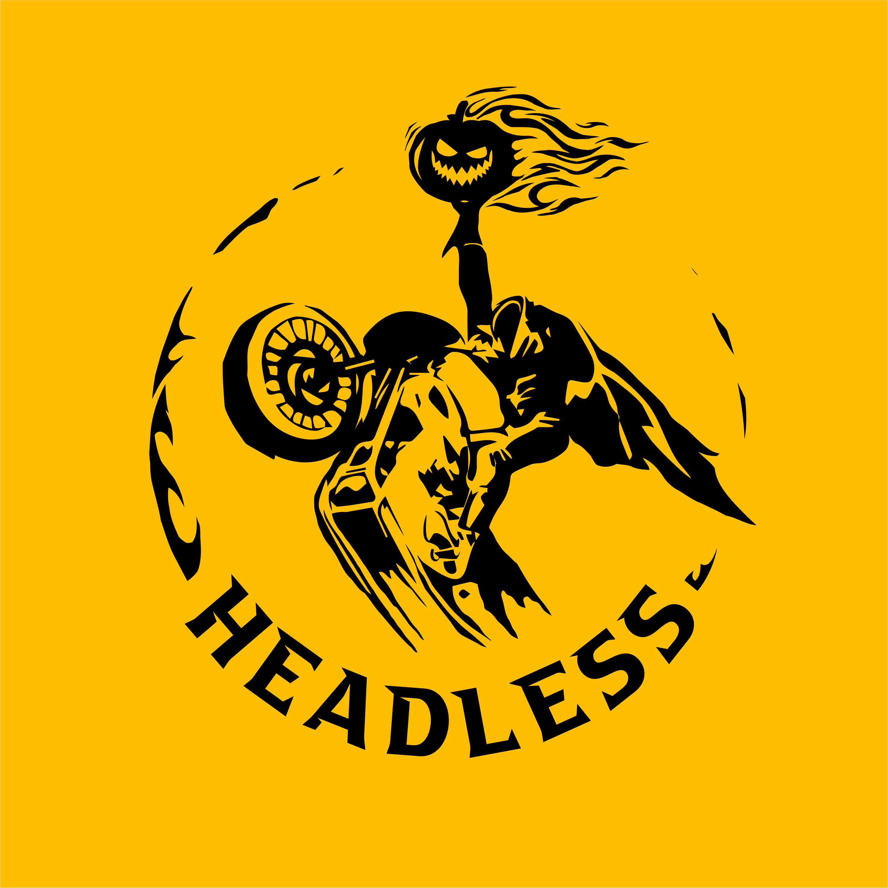 The HEADLESS Biker Logo Design by Ionut Cuc on Dribbble