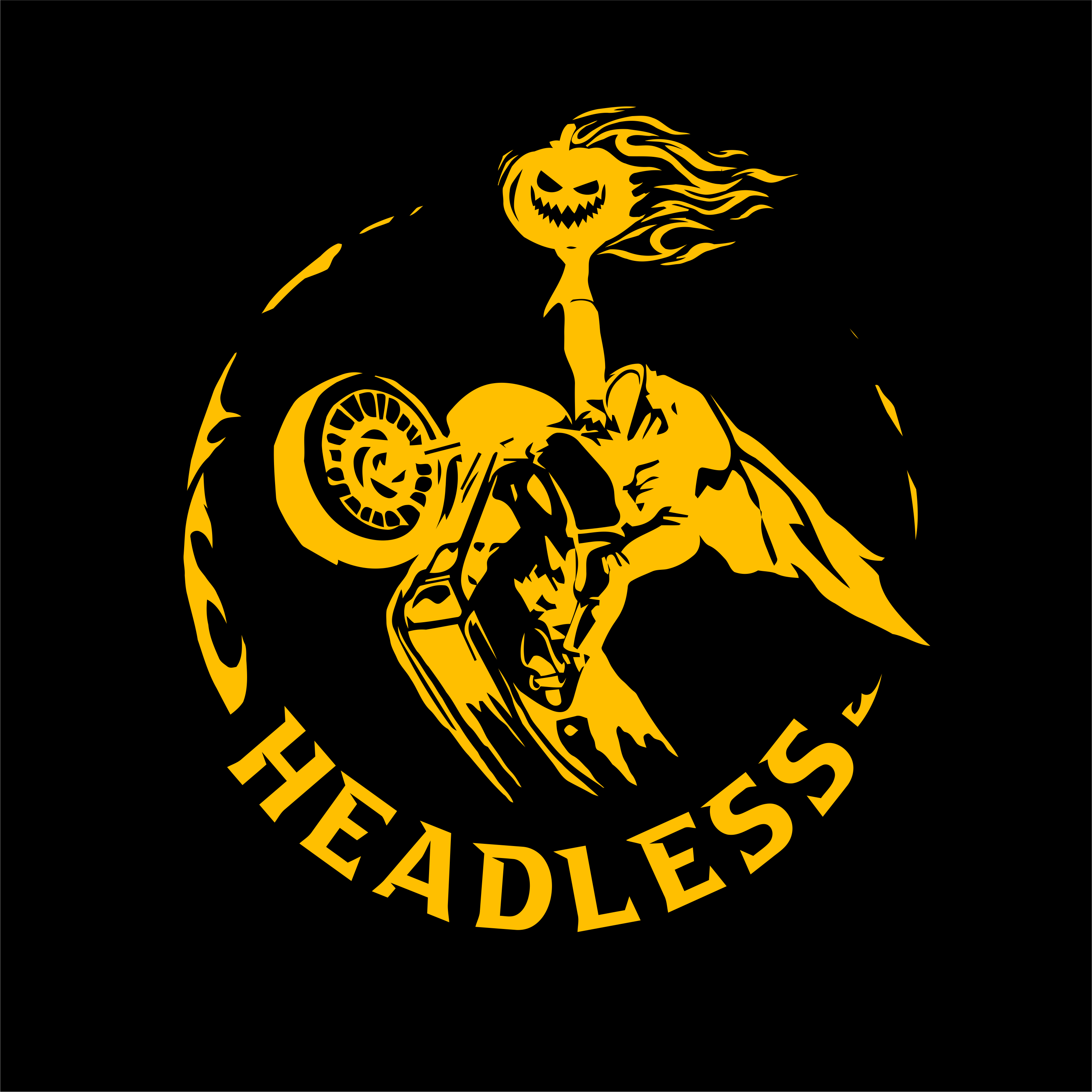 The HEADLESS Biker Logo Design by Ionut Cuc on Dribbble