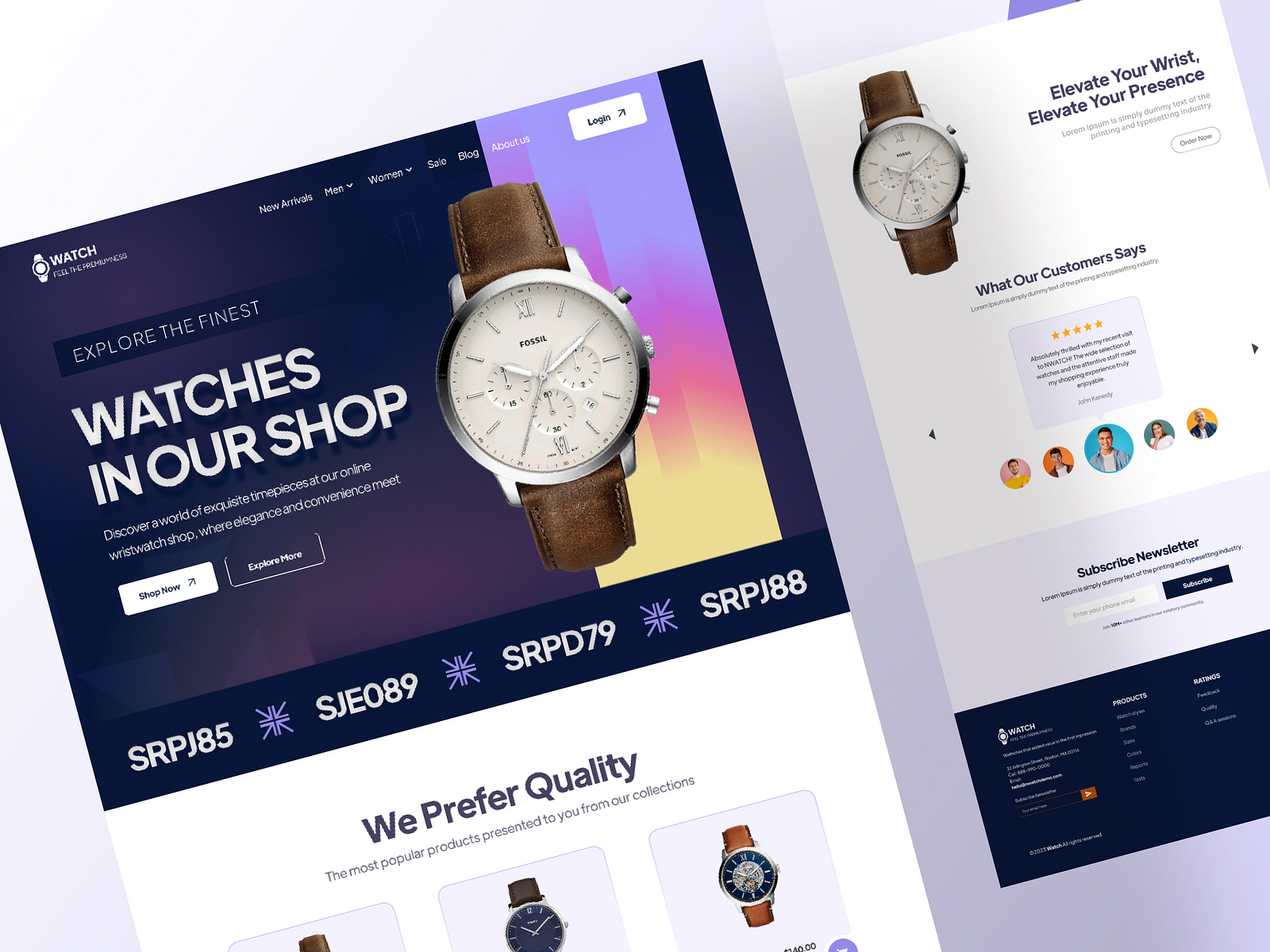 Watch eCommerce landing page by Asiq M. for Netro Systems on Dribbble