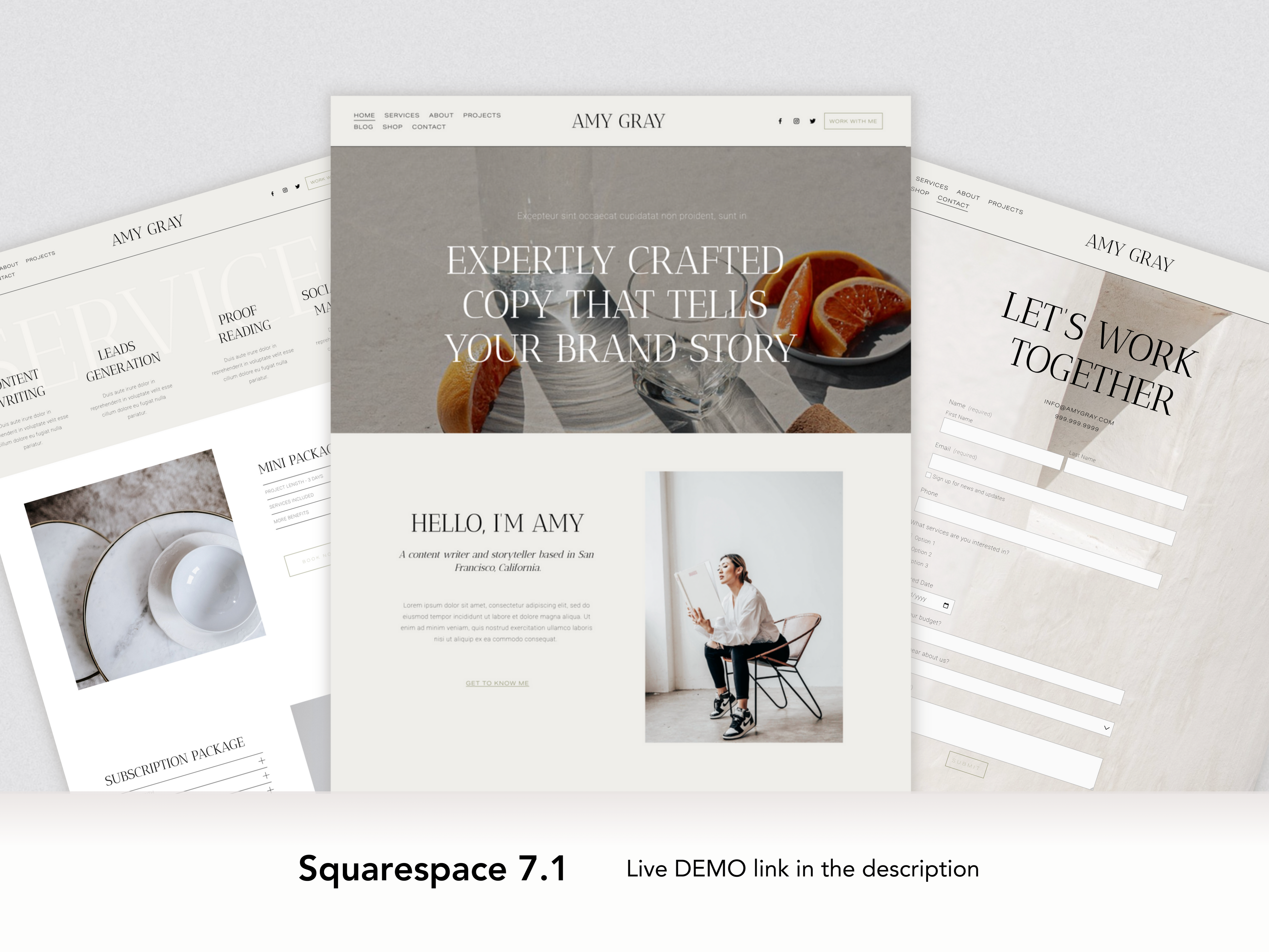 Modern Squarespace Website / Template for Coaching & Blogging by ...