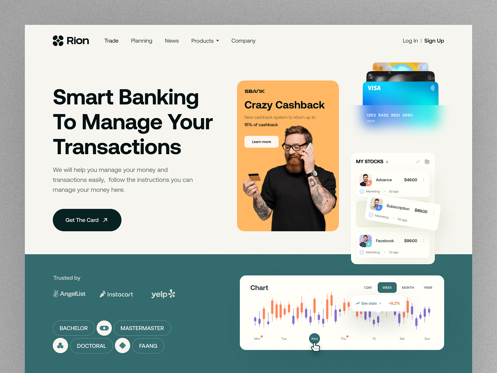 SaaS Banking Web Design Hero Exploration by Foysal on Dribbble