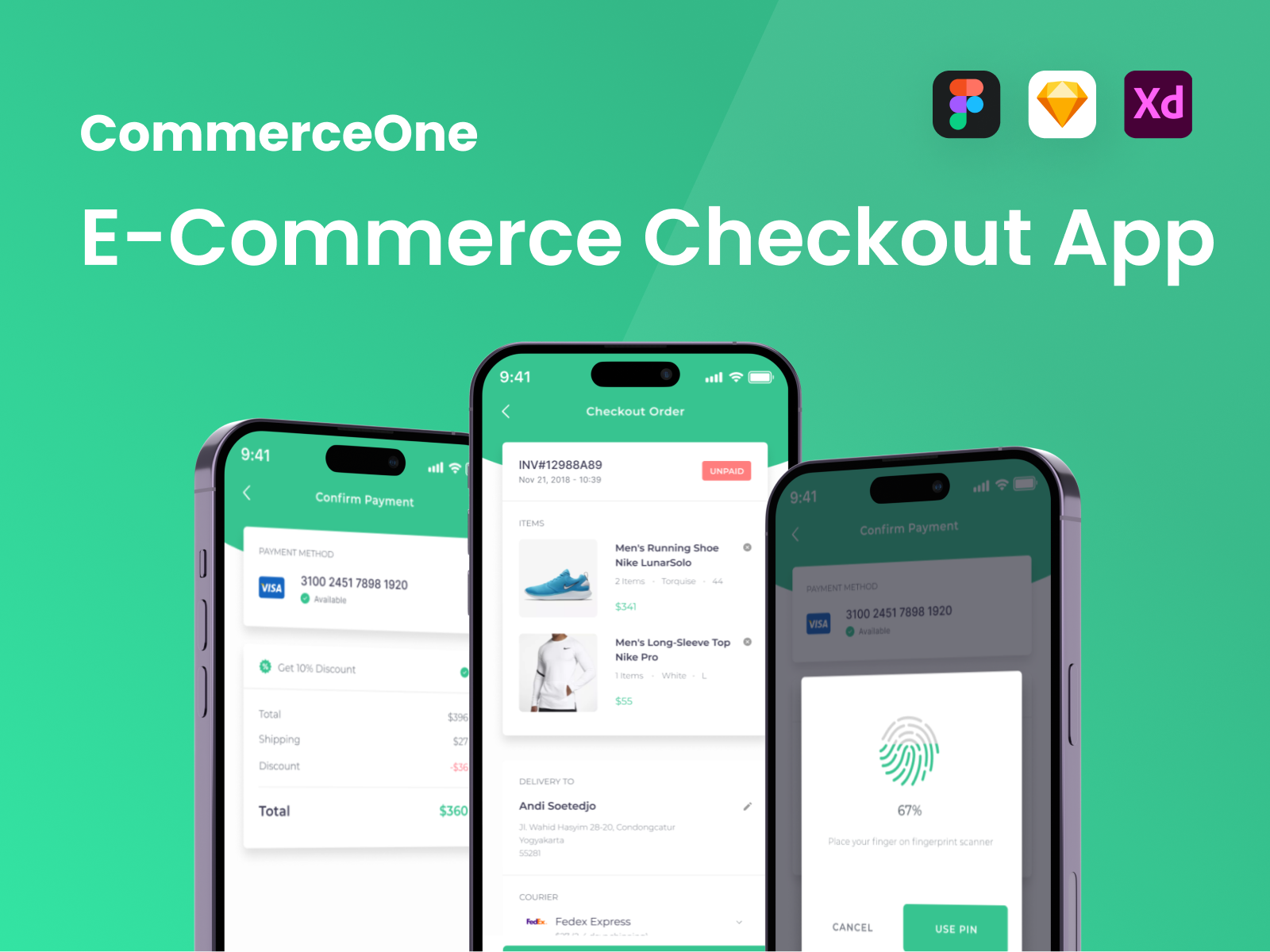 CommerceOne - E-Commerce Checkout App by Agensip UI UX Agency on Dribbble