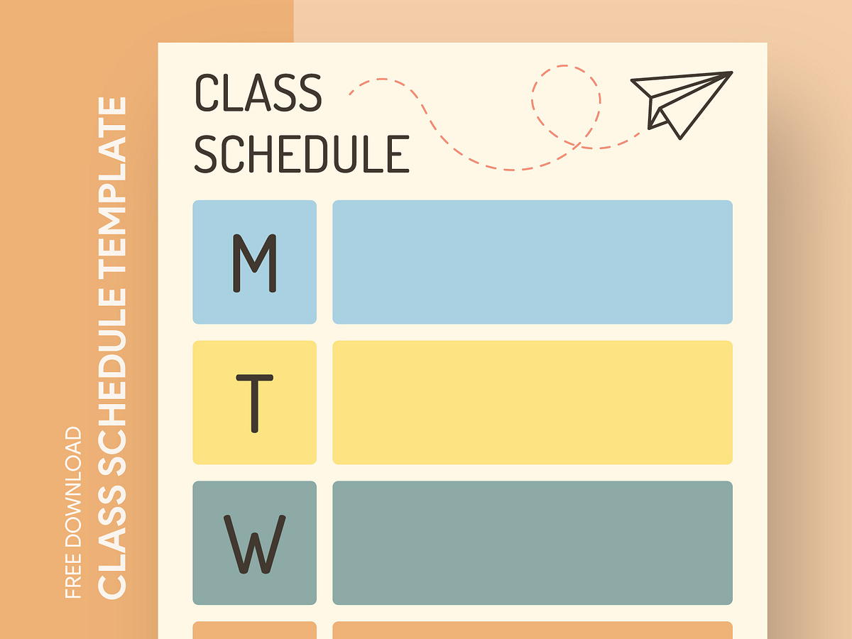 Timetable designs, themes, templates and downloadable graphic elements ...