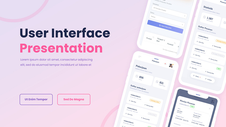 UI Presentation Template by Invima Studio on Dribbble
