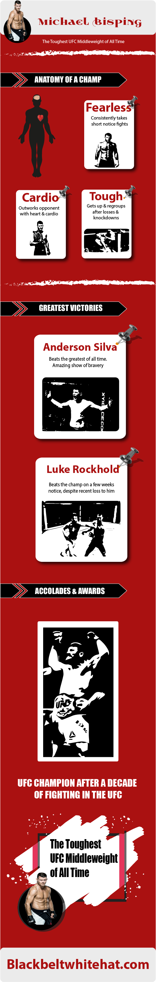 Bisping MMA Infographic by Drew Griffiths on Dribbble