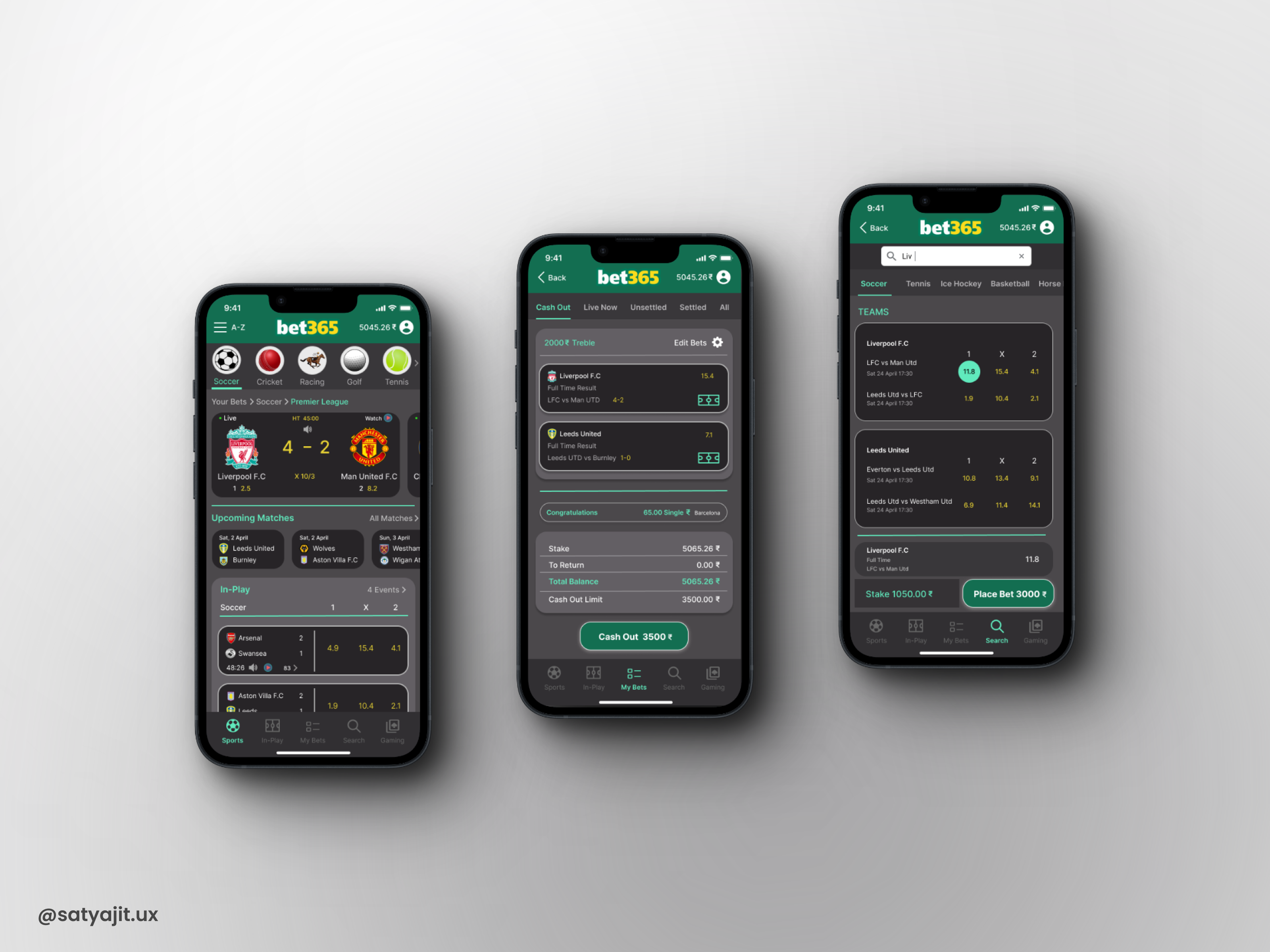 Bet365 Redesigned by Satyajit Mane on Dribbble