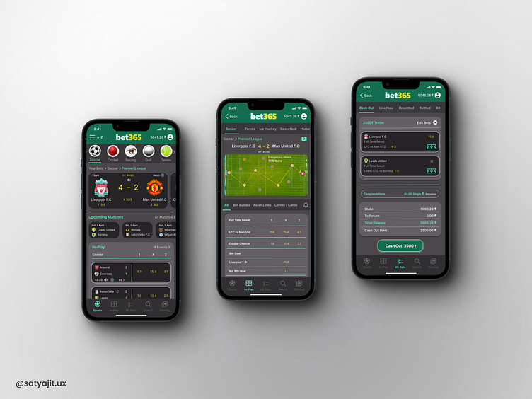 Bet365 Redesigned by Satyajit Mane on Dribbble