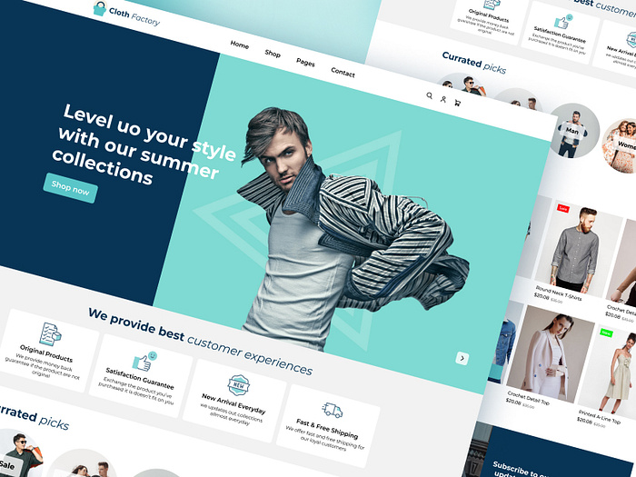 Clothing Ecommerce Website designs, themes, templates and downloadable ...