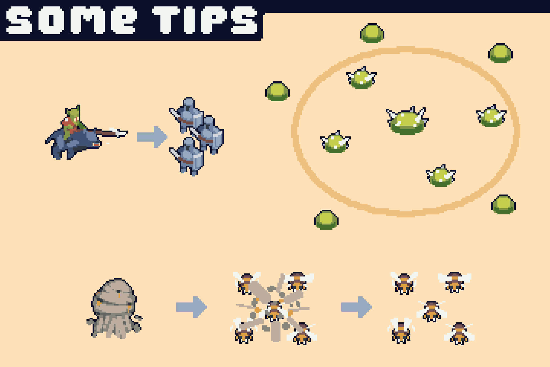 Top-Down Pixel Monster Sprites for Tower Defense by 2D Game Assets on ...