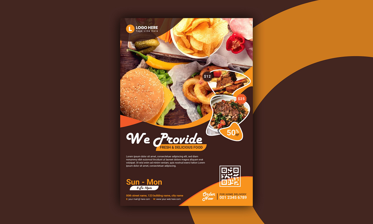 Restaurant food flyer | burger flyer | pizza flyer | cafe flyer by ...