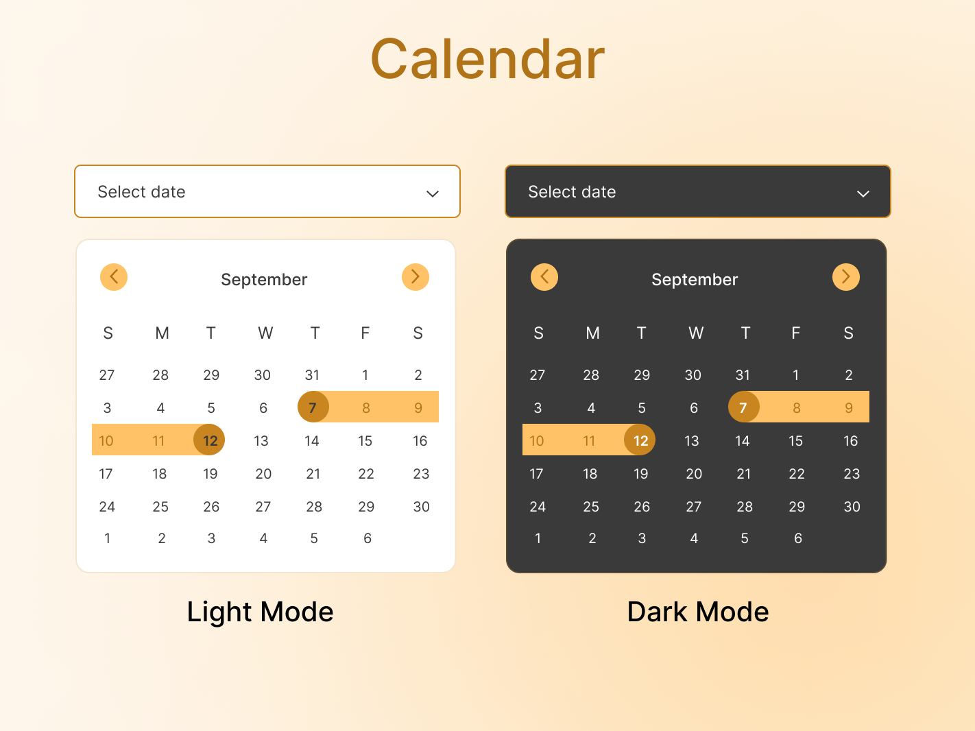 Calendar UI Design by Prashasti Dashora on Dribbble