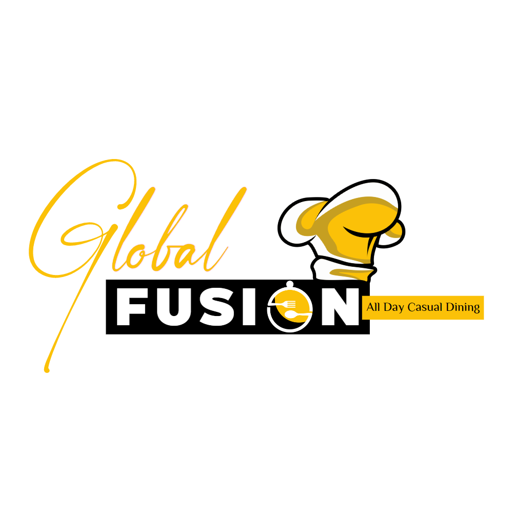 Logo Design For Food Brand Global Fusion by Webneco Infotech on Dribbble