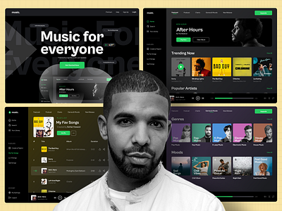 Music App Web App UI Design by Zee on Dribbble