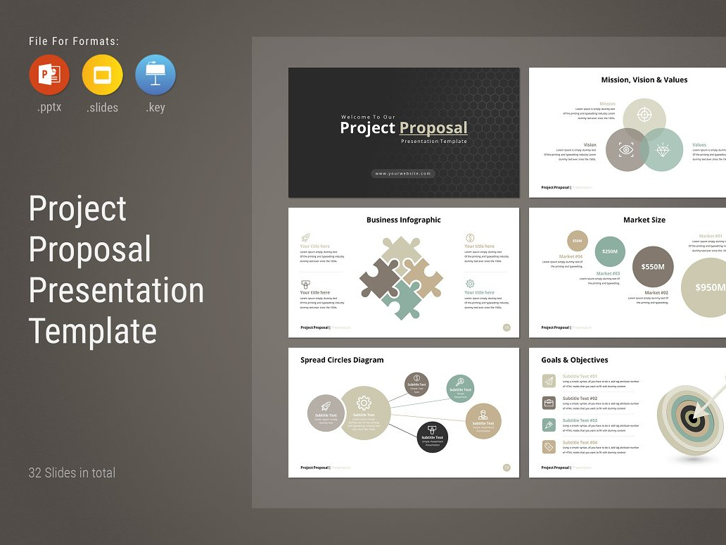 Project Proposal PowerPoint Template by Creative Slides on Dribbble
