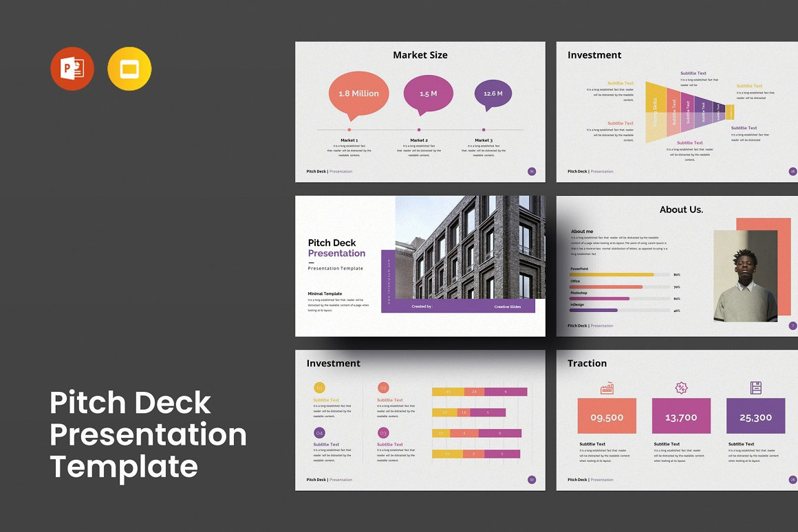Pitch Deck Presentation Template by Creative Slides on Dribbble
