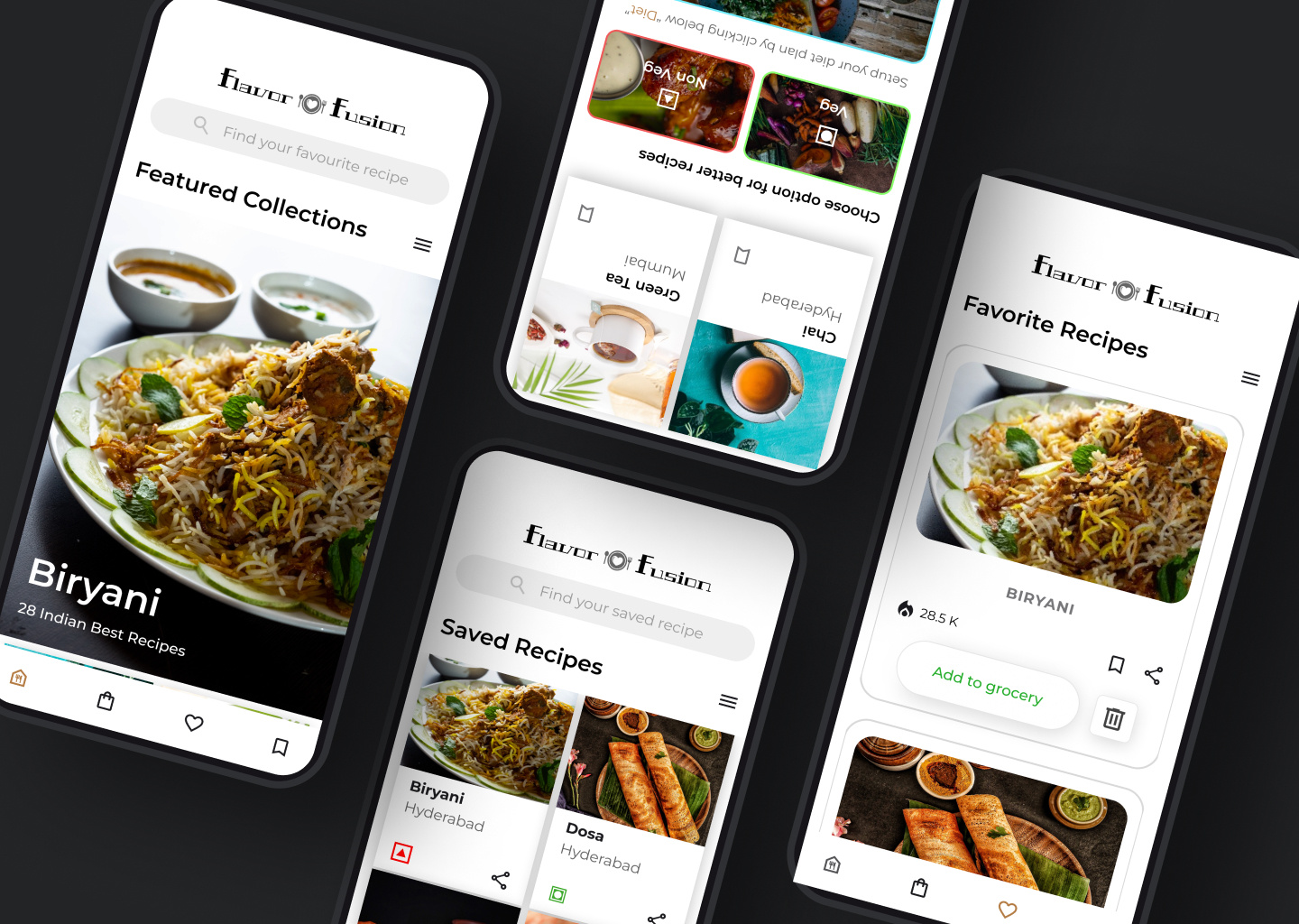 Food Recipe App UI Design by PAVAN KUMAR DONTHULA on Dribbble