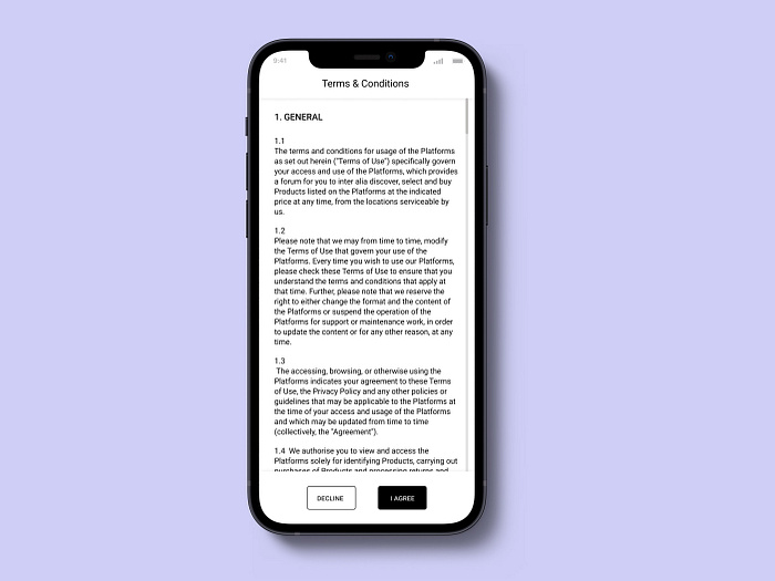 Browse thousands of Terms And Conditions UI images for design ...