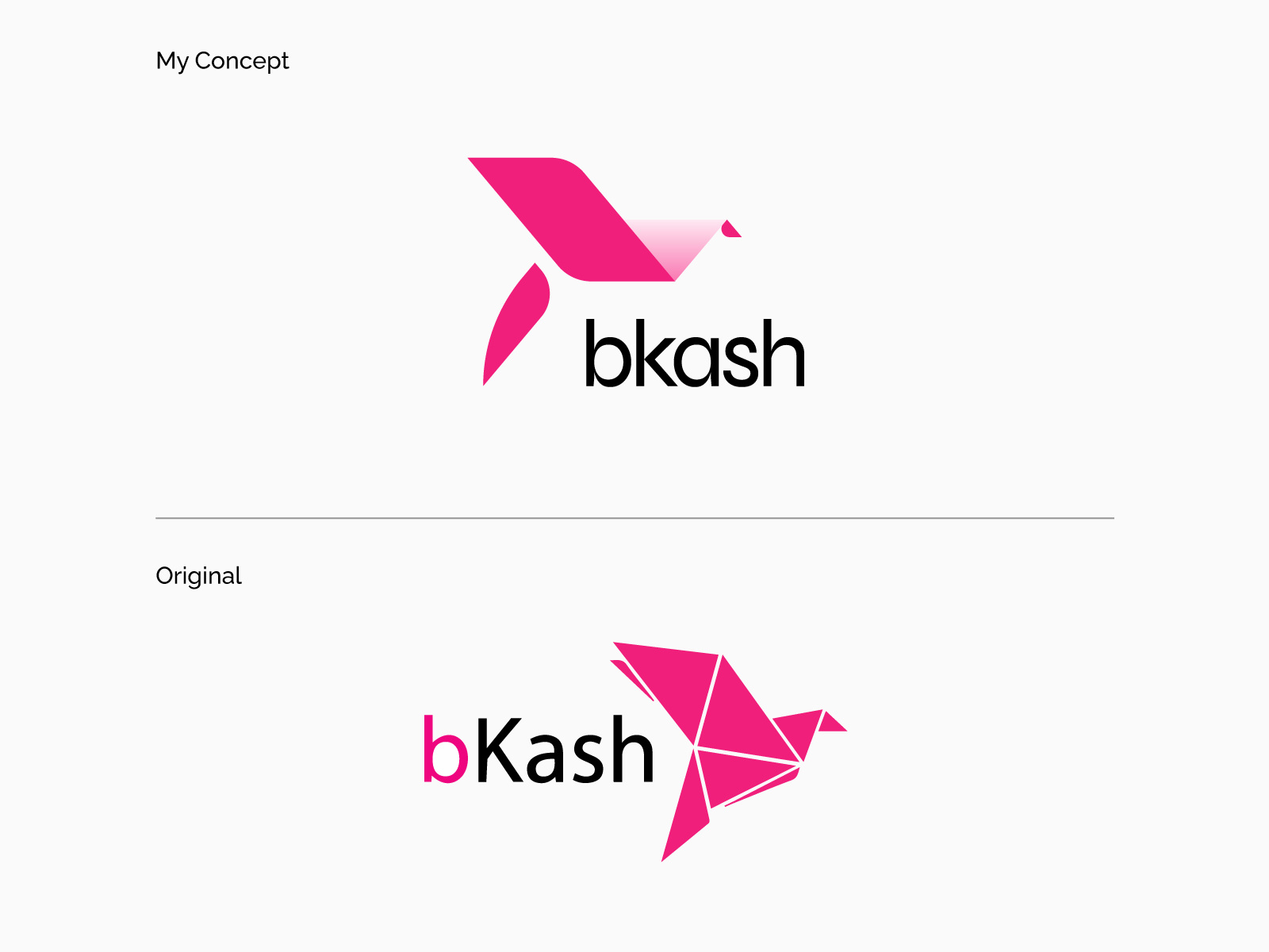 Bkash Logo redesign concept by Farhad Islam on Dribbble