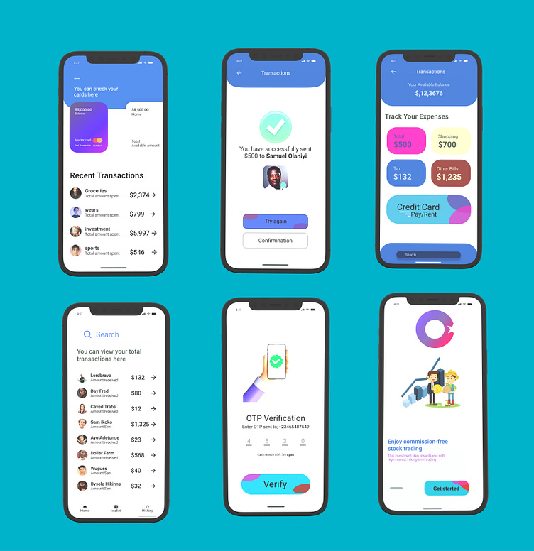 Wireframe And Mobile Banking App Design By Abiona Olawale On Dribbble