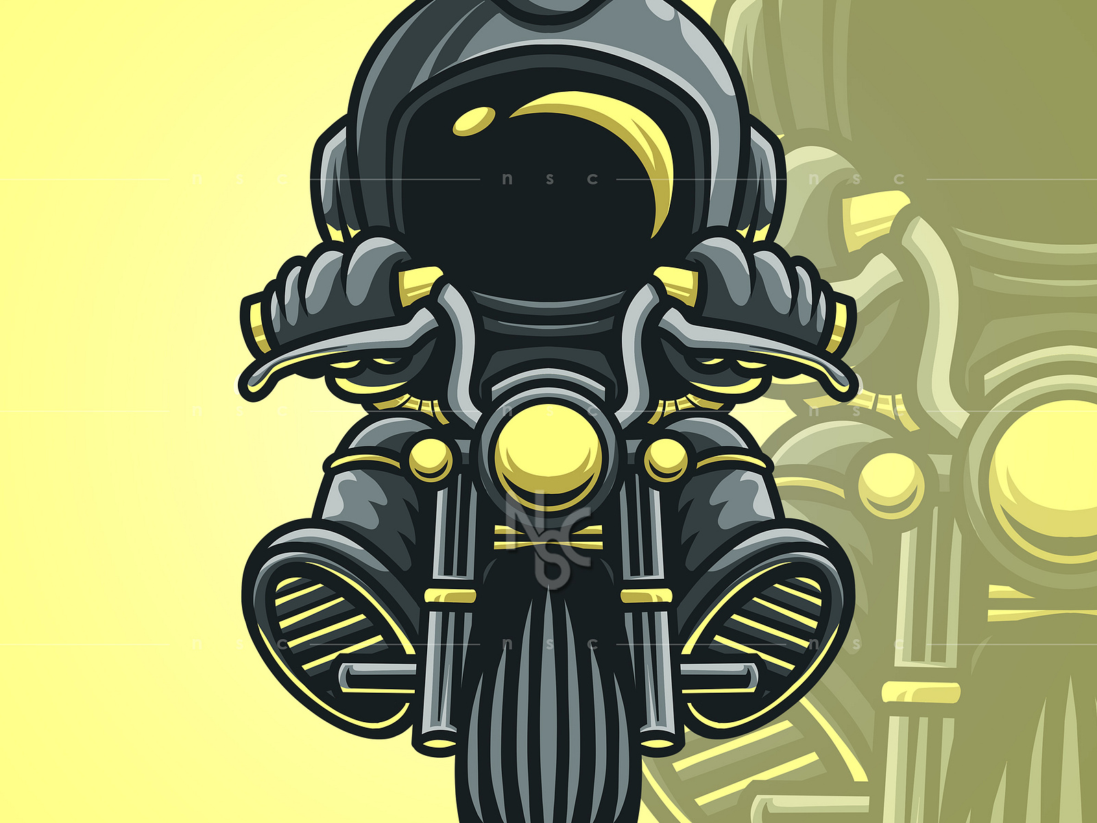 Astro Biker by NSC.gd on Dribbble