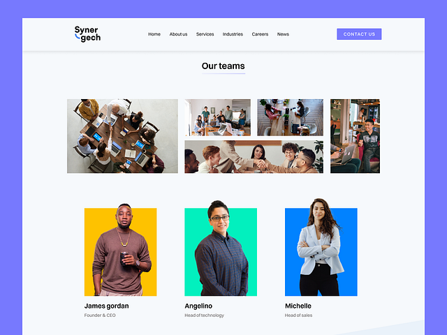 Browse thousands of Team Page images for design inspiration | Dribbble