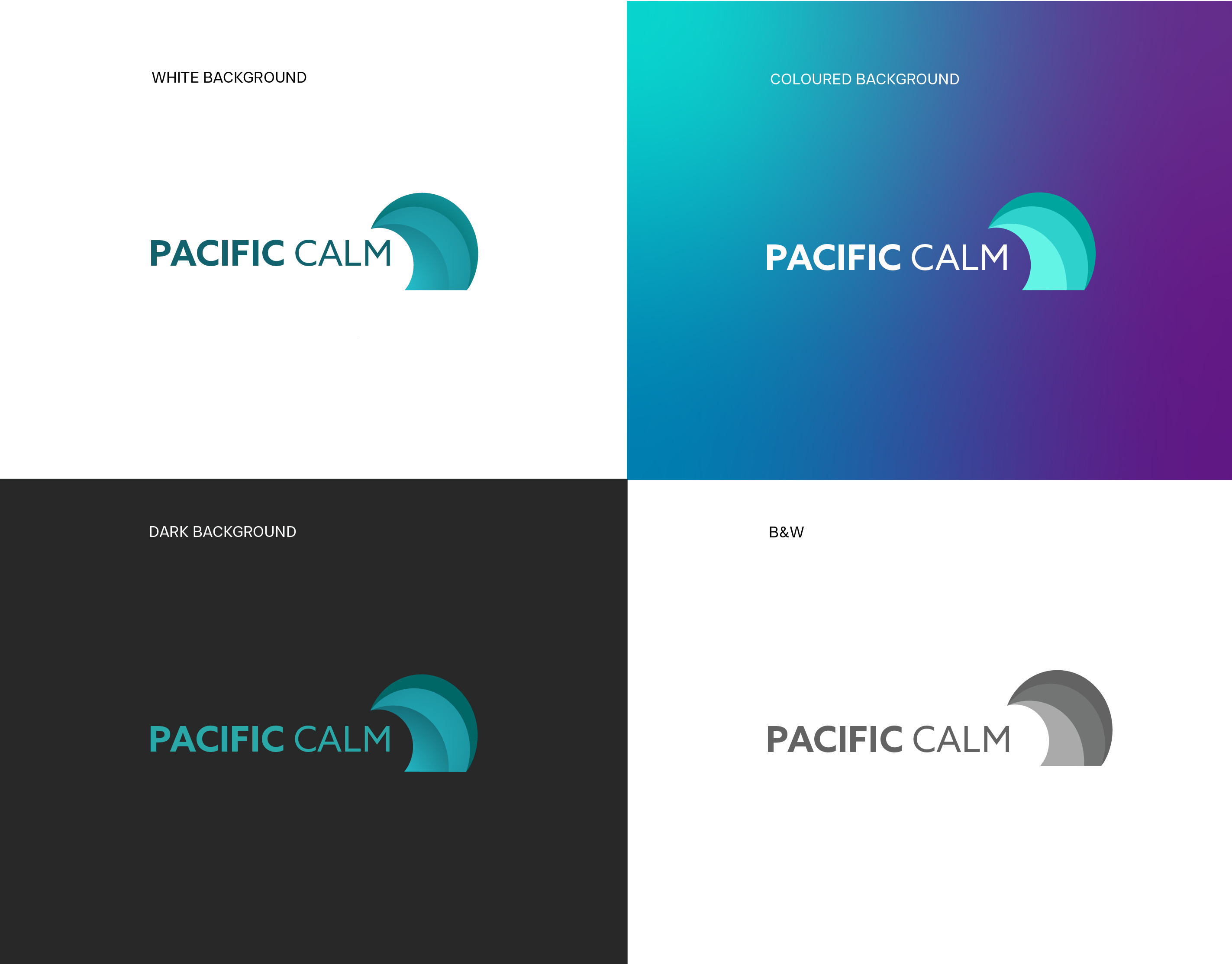 Logo Presentation - Pacific Calm by Nuvindu Gamanayake on Dribbble
