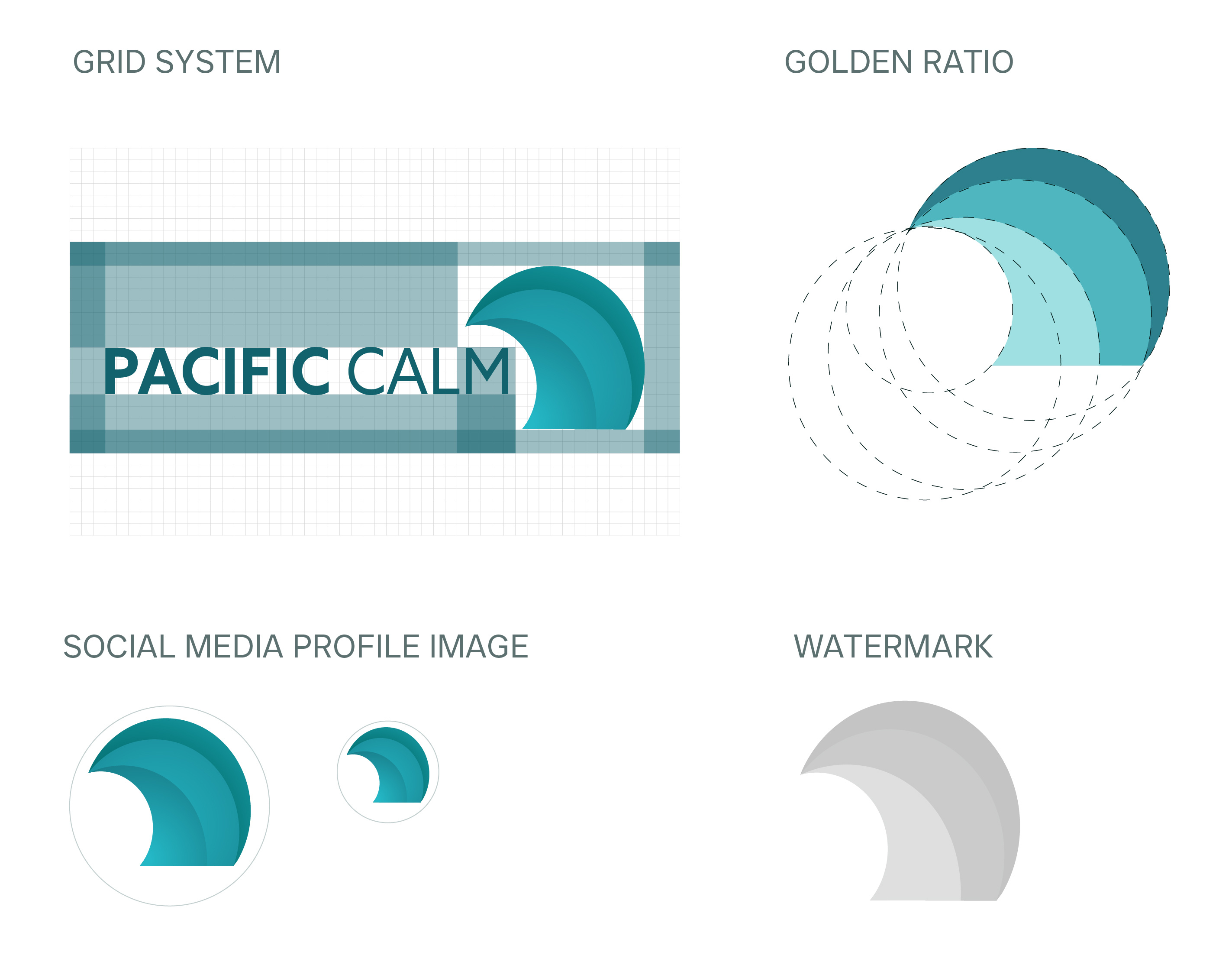 Logo Presentation - Pacific Calm by Nuvindu Gamanayake on Dribbble