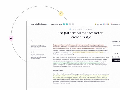 UI for text editor by I Dankers on Dribbble
