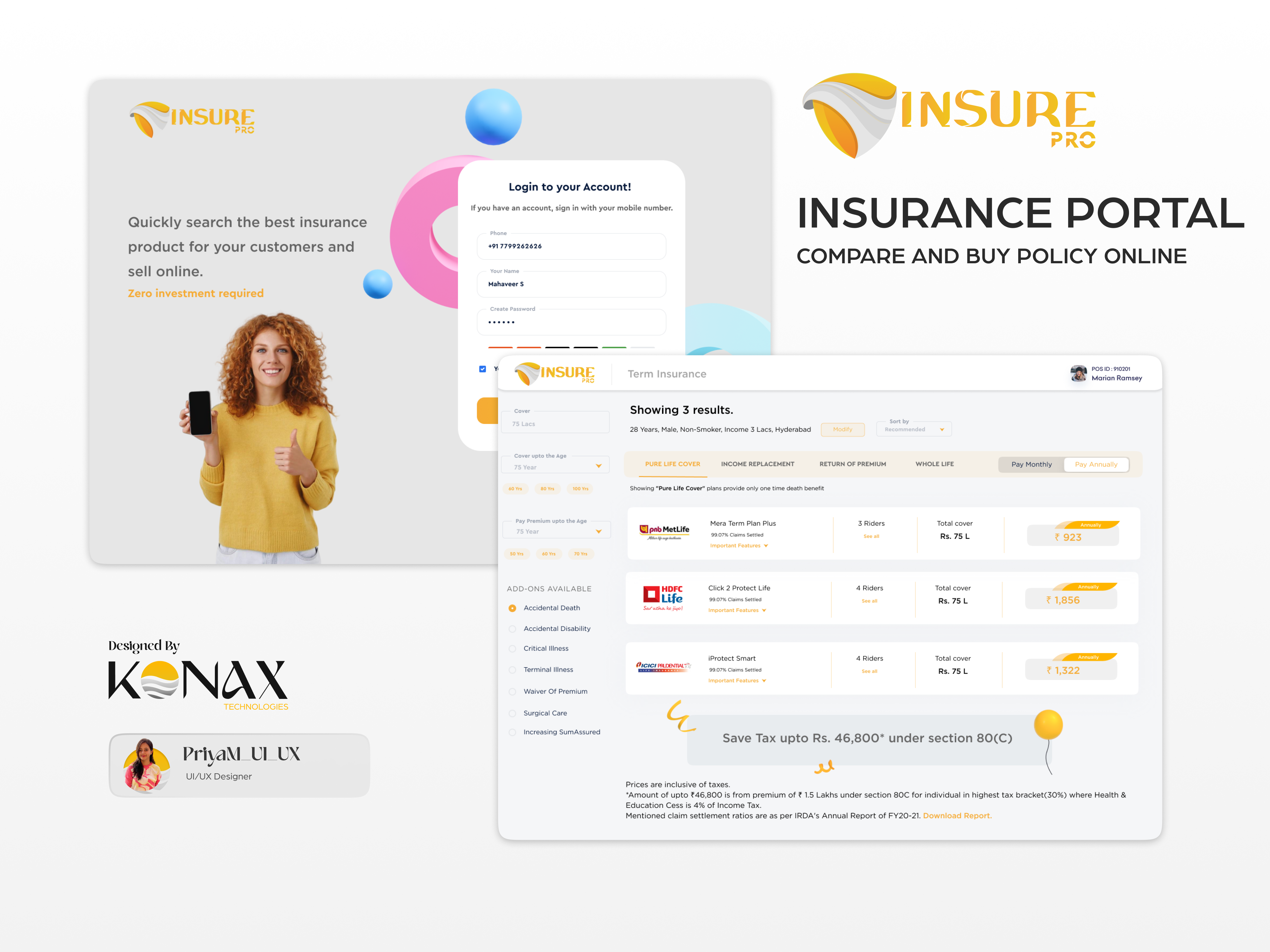 Insurance Portal designs, themes, templates and downloadable graphic ...