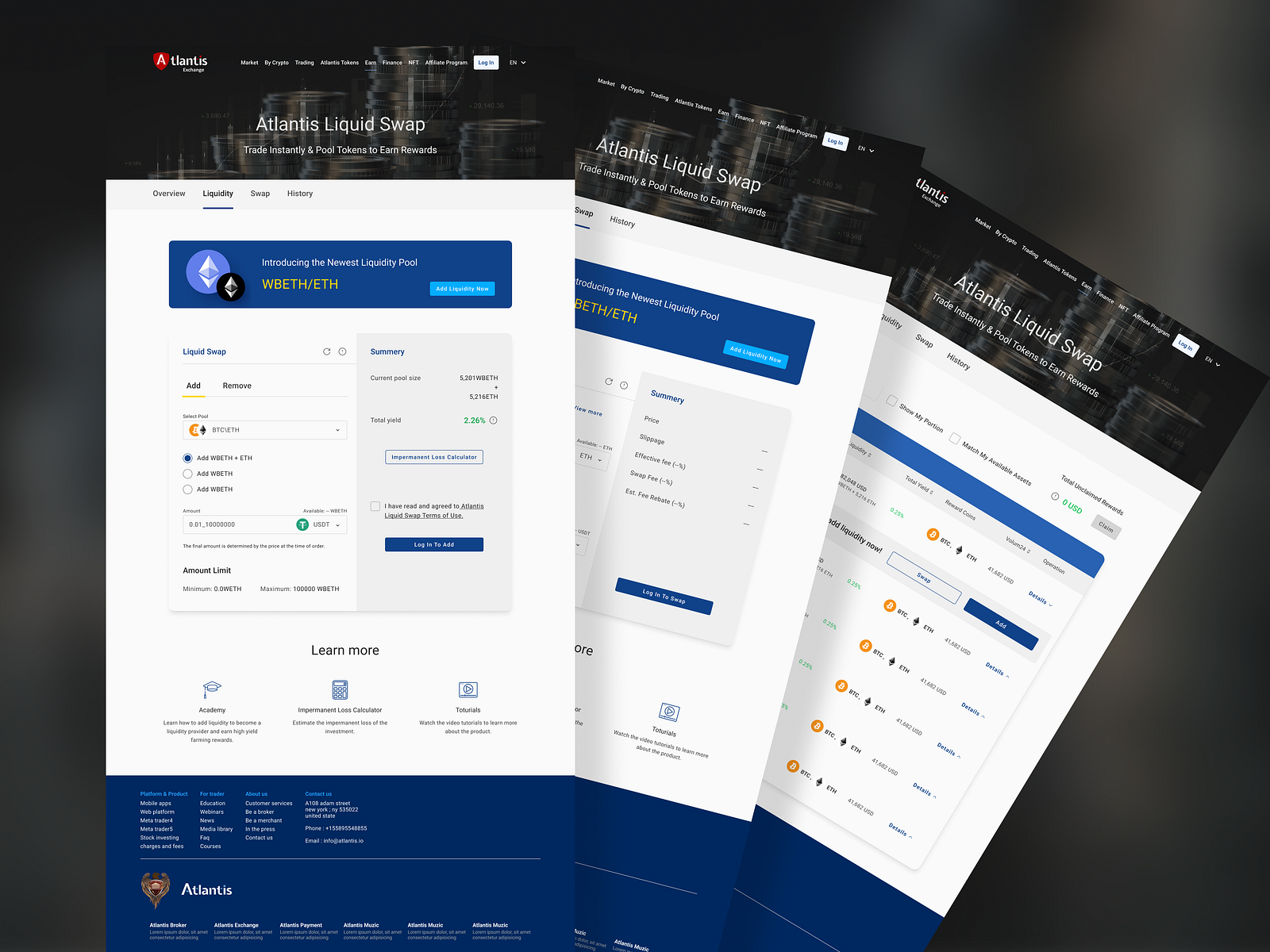 Exchange web design by negin nik on Dribbble