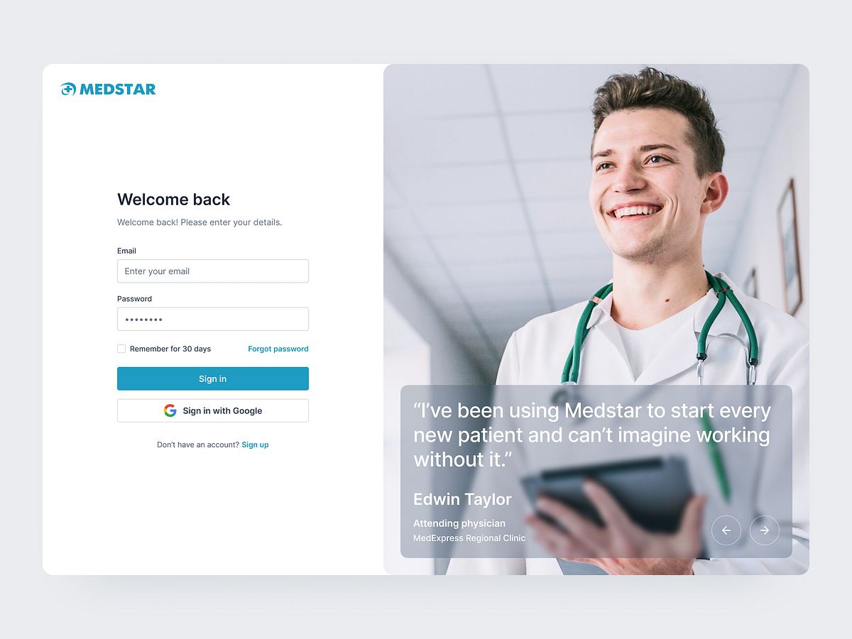 Browse thousands of Hospital Login images for design inspiration | Dribbble