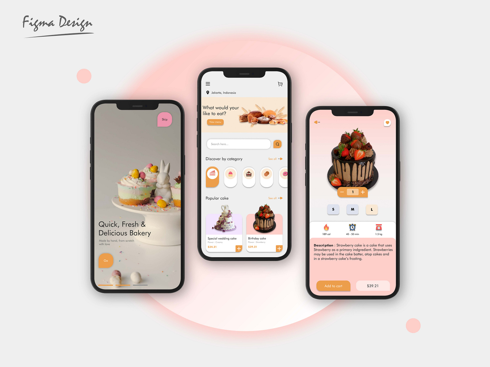 Bakery app UI design in Figma by K_DESAIN on Dribbble
