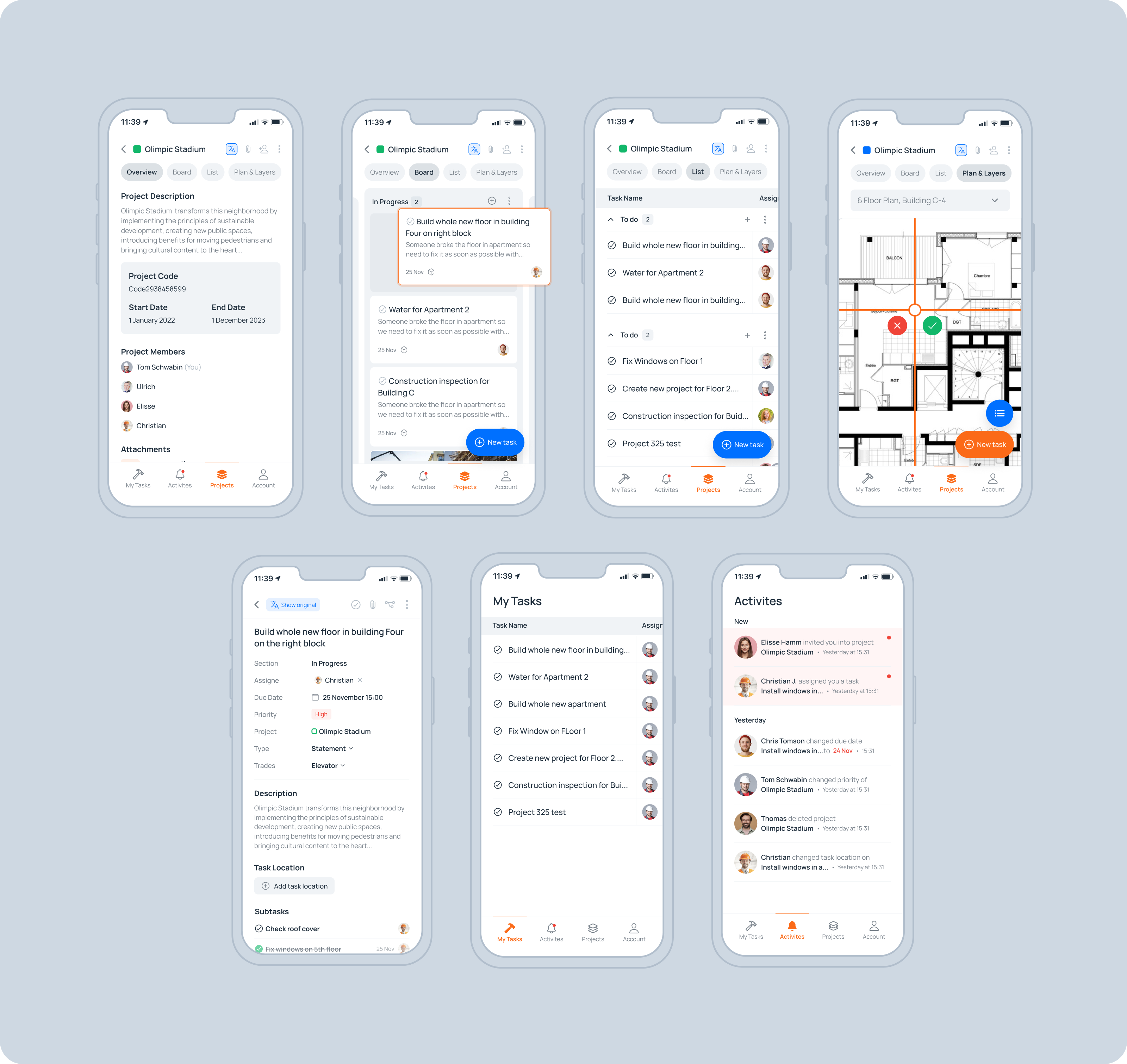Construction Management Mobile App by leonardophoenix for Devolfs on ...