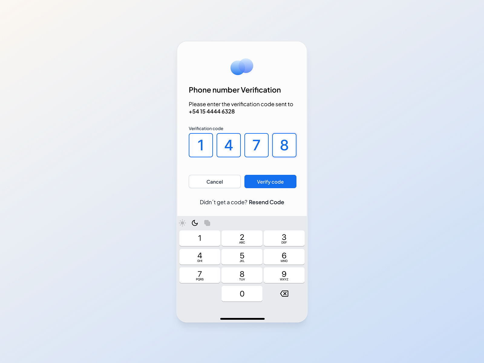 Verification Code Screen By Tomas Rioboo On Dribbble 