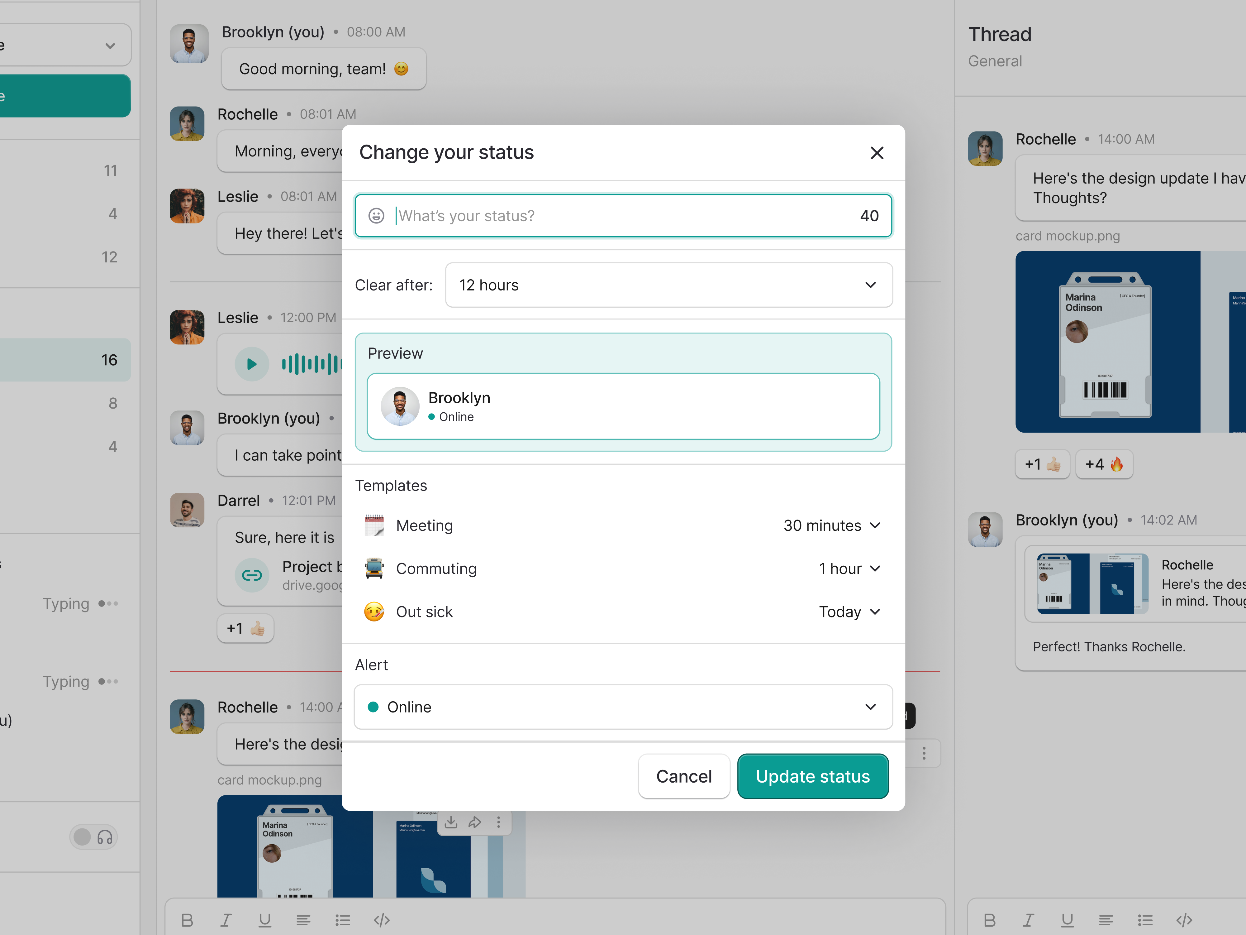 Profile status: Collaborative Communication Platform Saas Webapp by ...