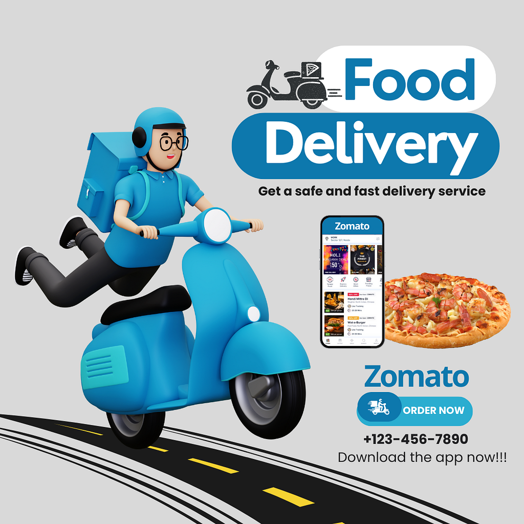 Reimagining my favourite brand Zomato in Blue by Amit Jaiswal on Dribbble