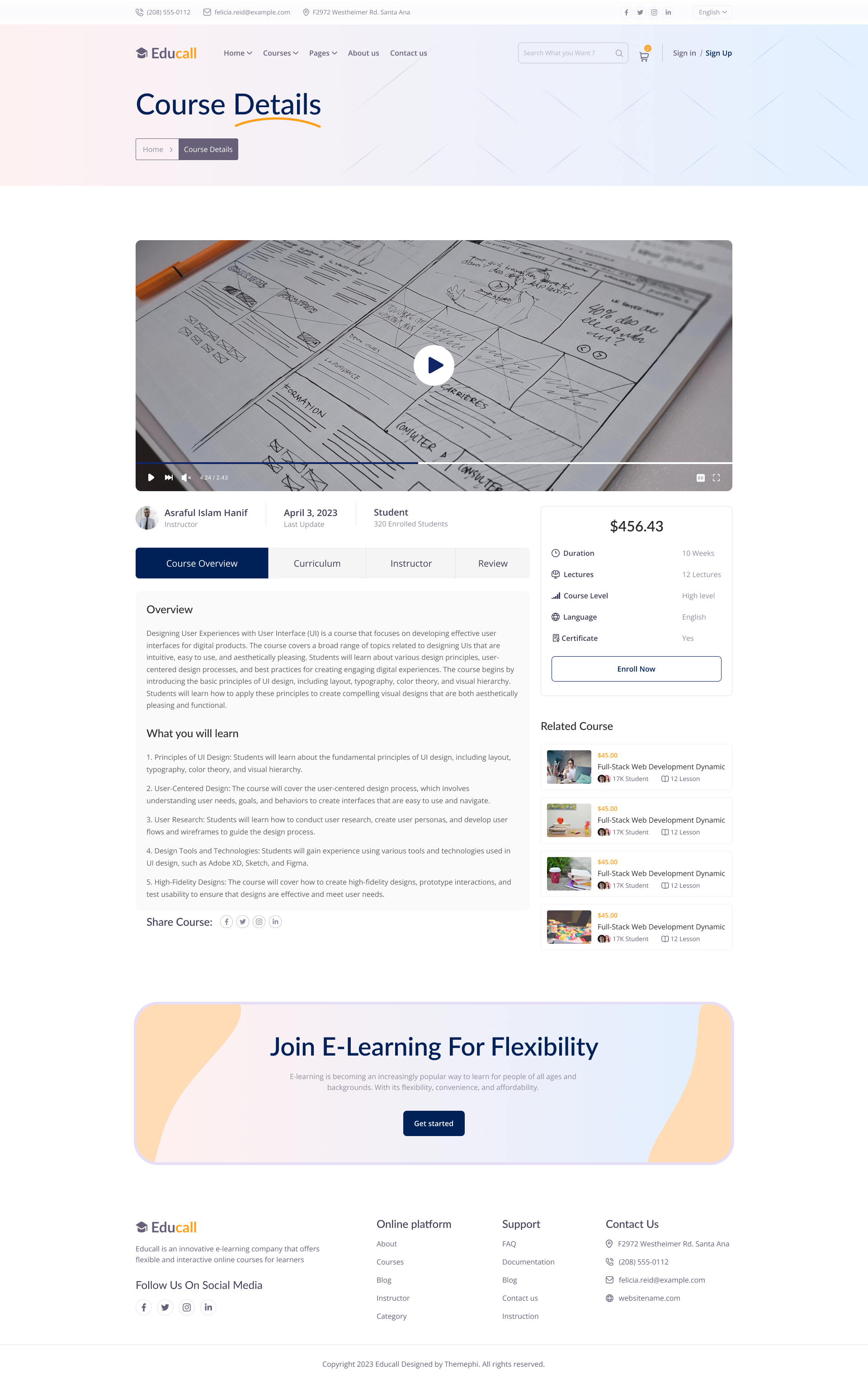 Online Education & Learning Management System Figma Template by Asraful ...