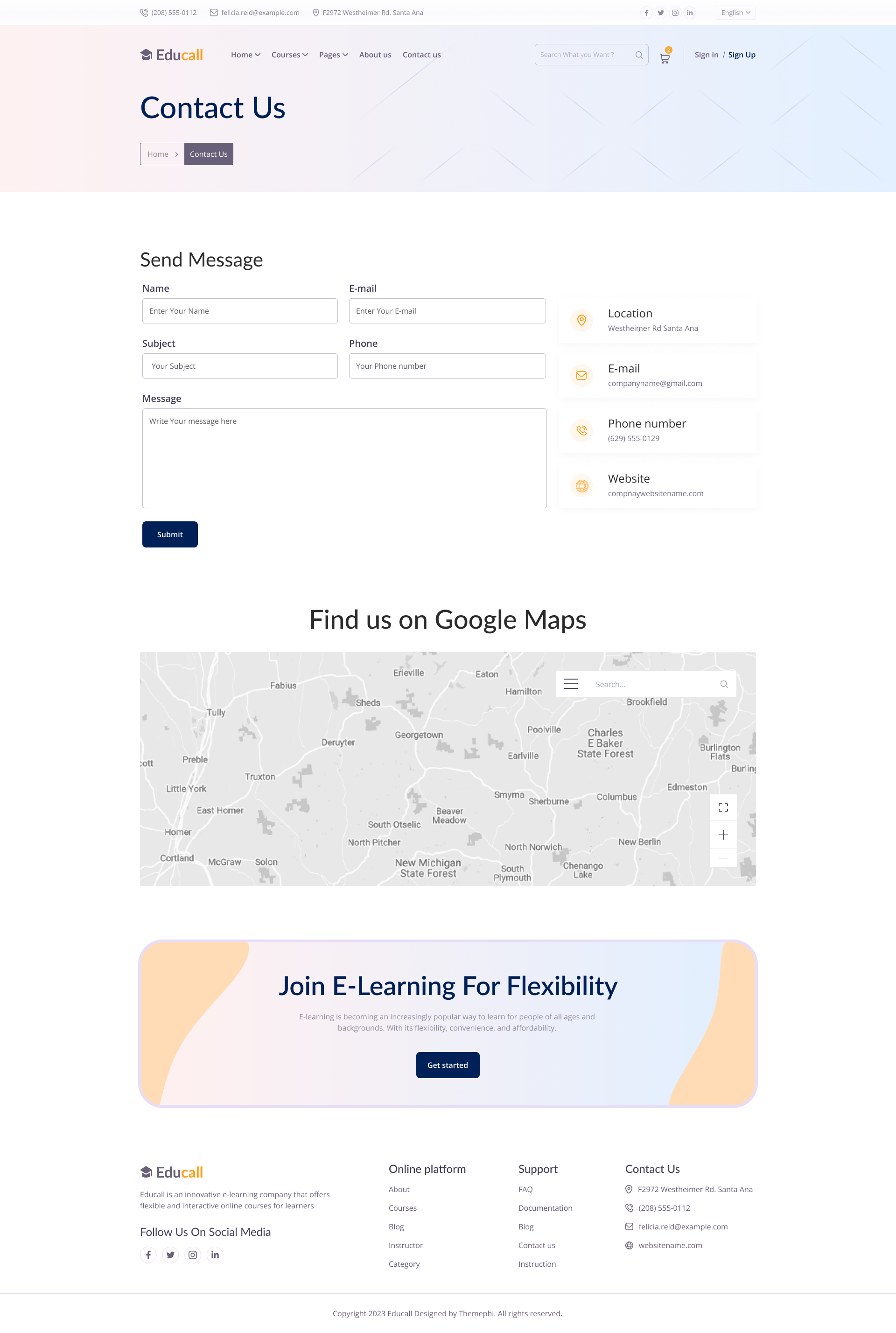 Online Education & Learning Management System Figma Template by Asraful ...