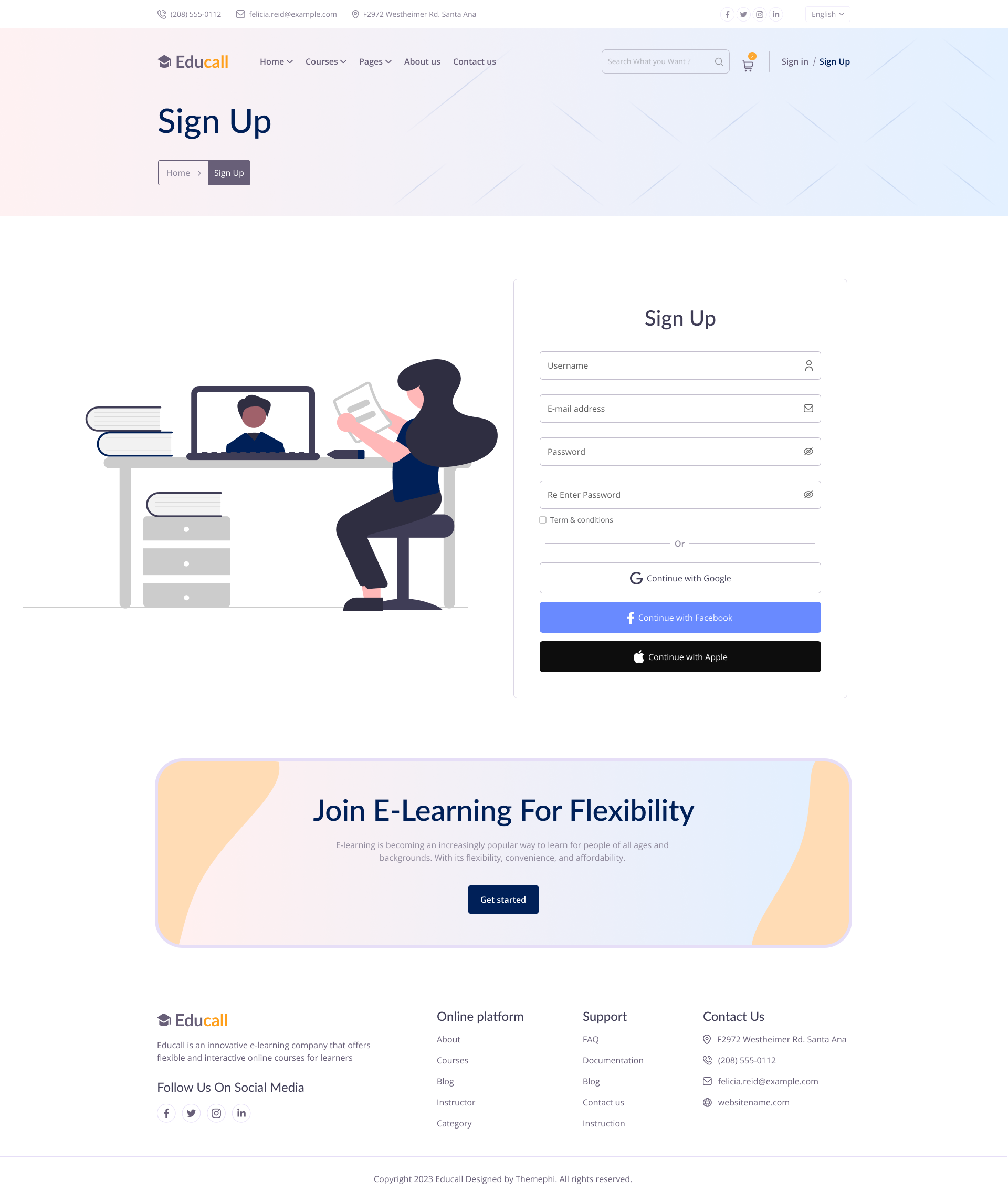Online Education & Learning Management System Figma Template by Asraful ...