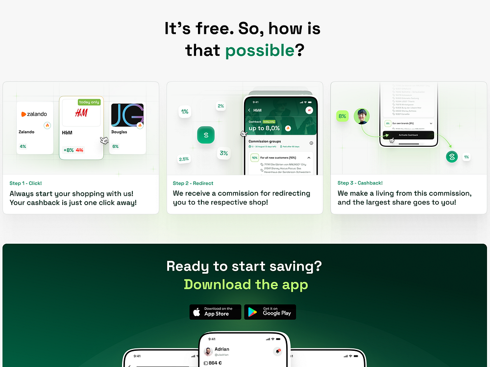 SaaS marketing mobile app concept - UI Design by UI Adrian (Adrian ...