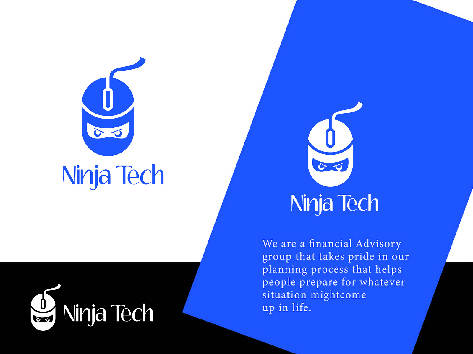 Ninja tech logo design. Mouse with tech logo by pixivect on Dribbble