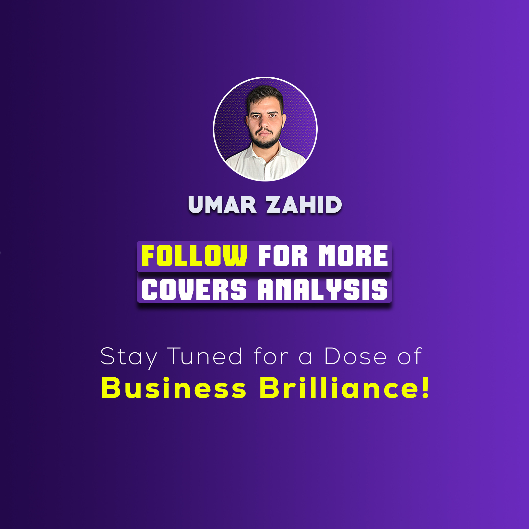 LinkedIn Carousel Design for Cover Breakdown by Umar Zahid on Dribbble