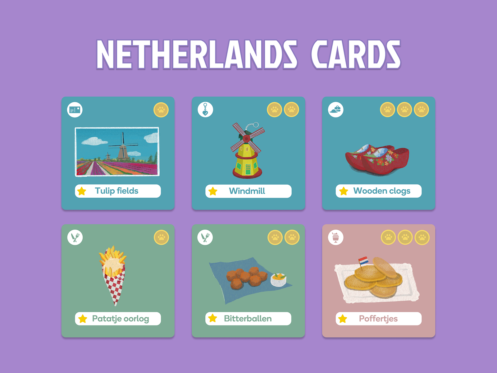 SO FUR SO GOOD - Netherlands Cards by Giulietta Cappelletti on Dribbble