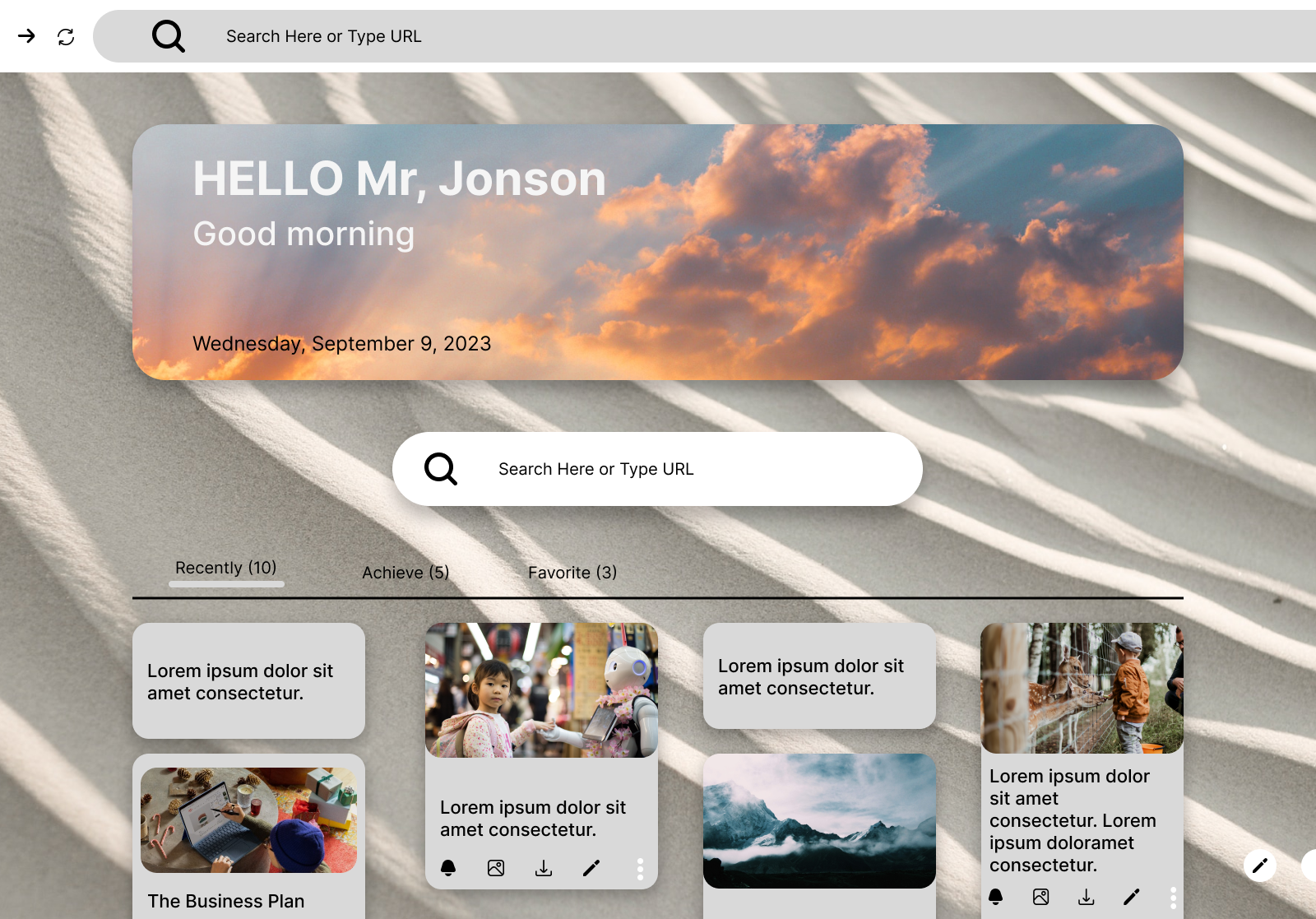 Web browser UI Design. by AFZAL KHALID SHUVA on Dribbble